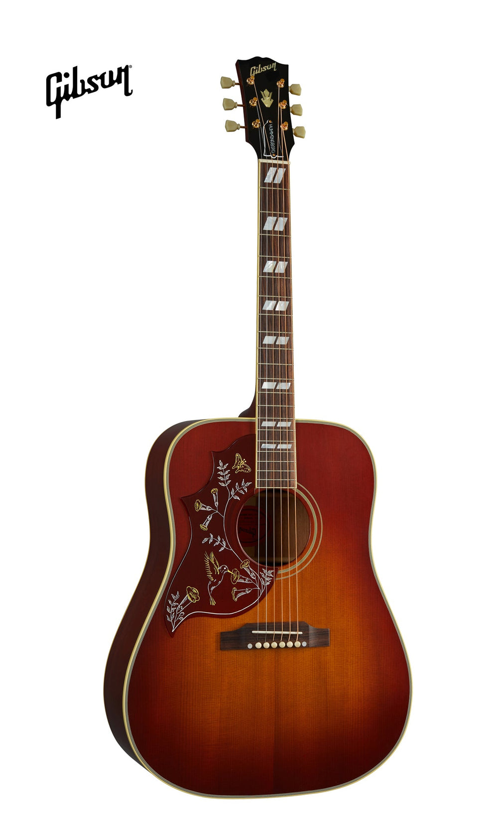 GIBSON 1960 HUMMINGBIRD, FIXED BRIDGE LEFT-HANDED ACOUSTIC GUITAR - HE